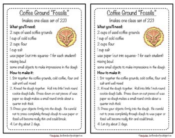 Homemade Coffee Ground Fossil Recipe